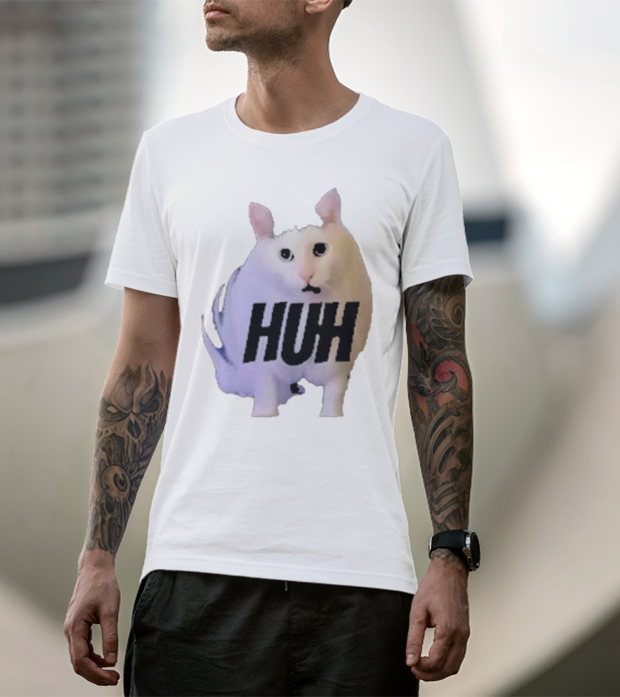Huh Cat Meme Image T-Shirt