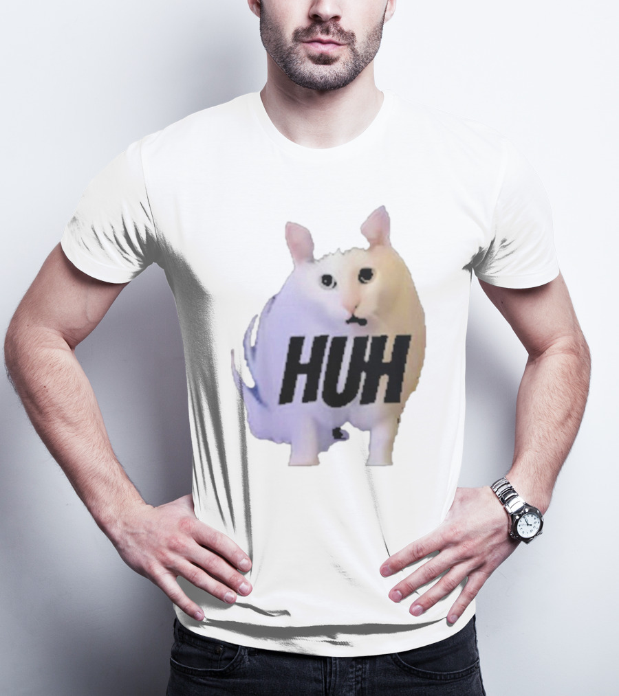 Huh Cat Meme Image T-Shirt