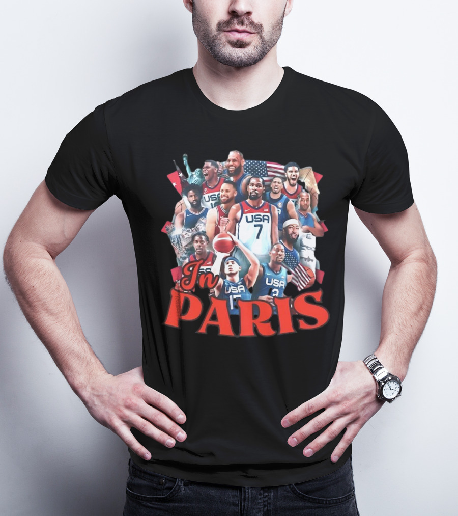 Team USA Basketball Legends In Paris T-Shirt