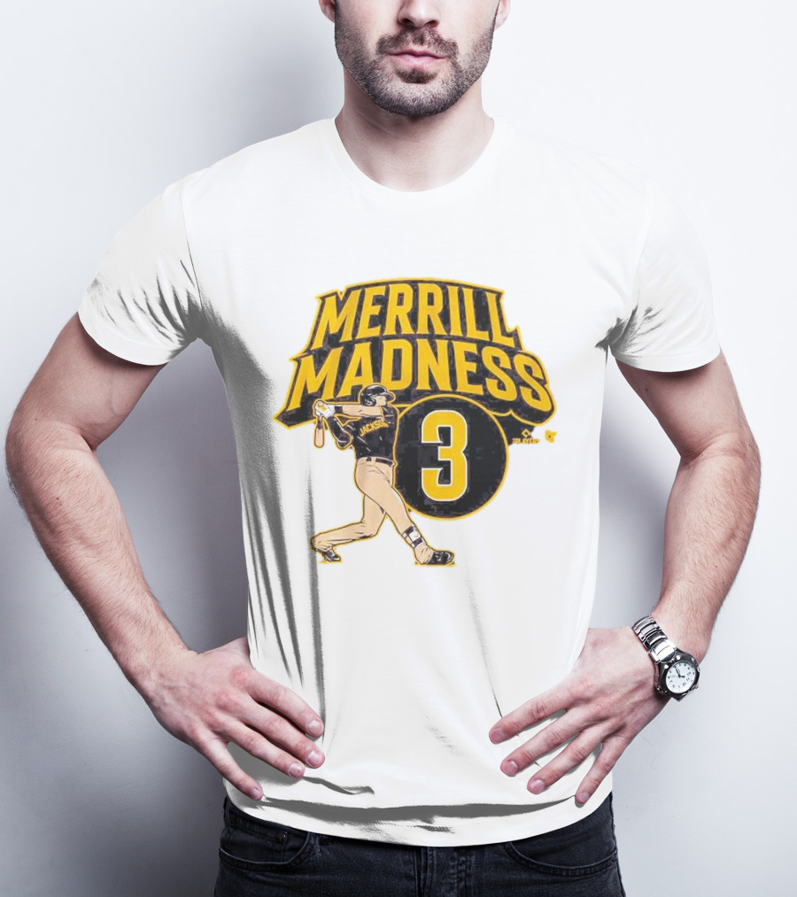 Jackson Merrill Madness 3 Baseball Player Swing T-Shirt