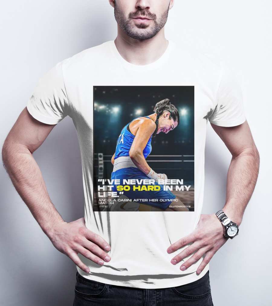 I’ve Never Been Hit So Hard In My Life Angela Carini Olympic Match Clutchpoints T-Shirt