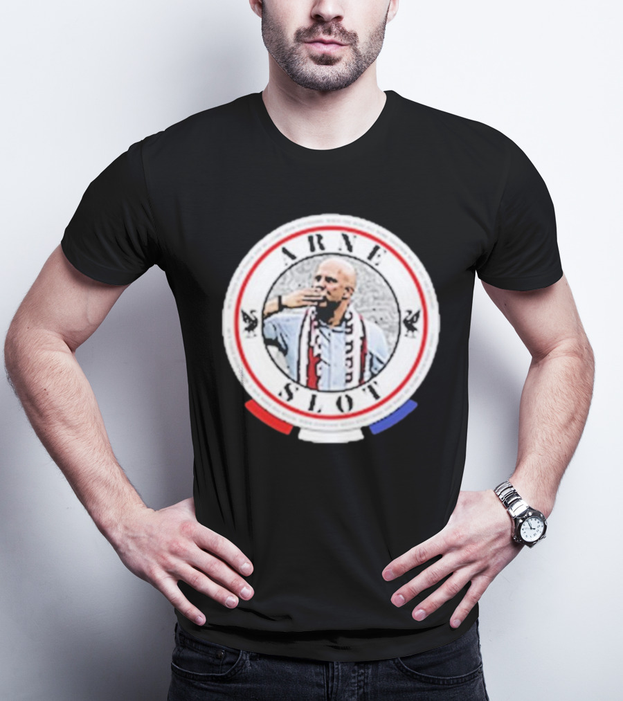 Arne Slot He’s Taken Over Power Iconic Circle Design With Soccer Fan T-Shirt