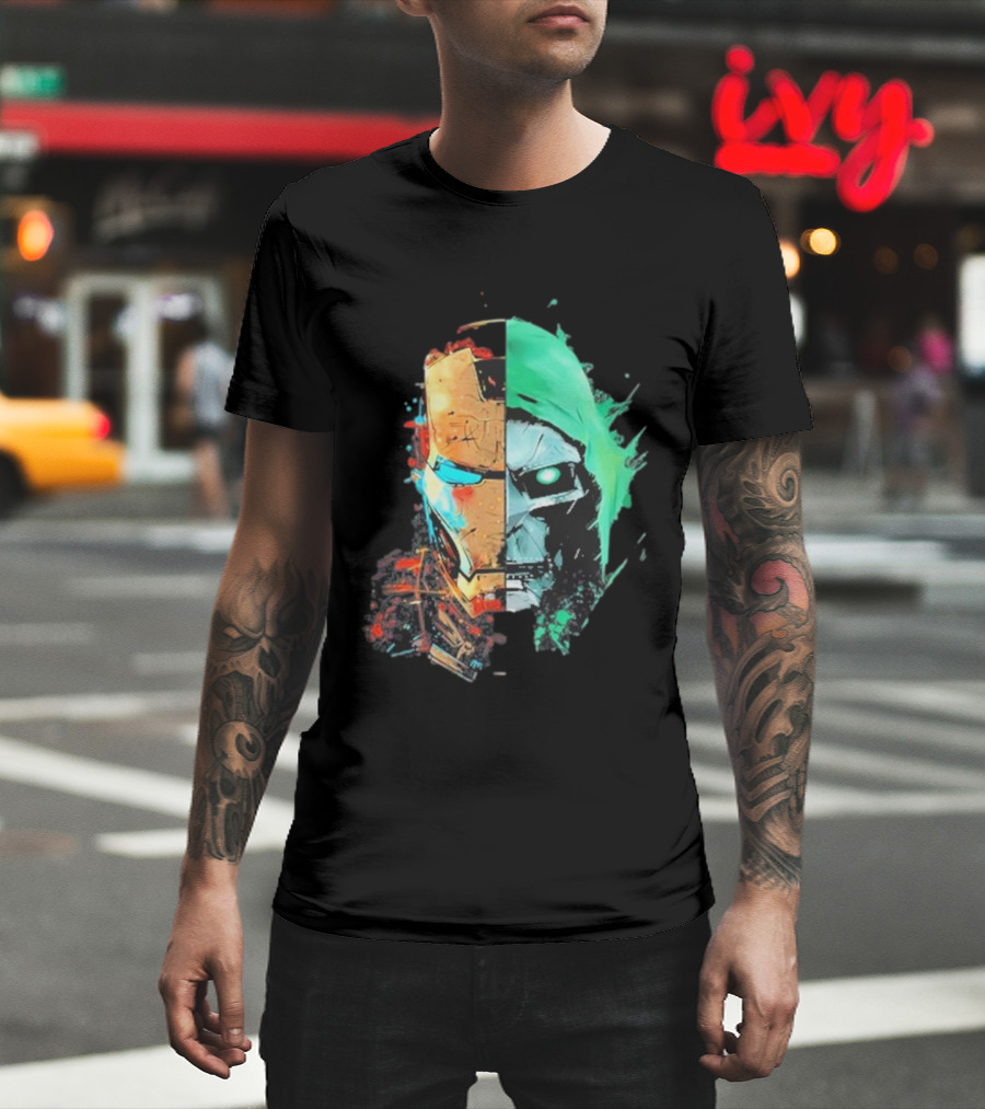 New Mask Same Task Iron Man Doctor Doom Mashup T-Shirt