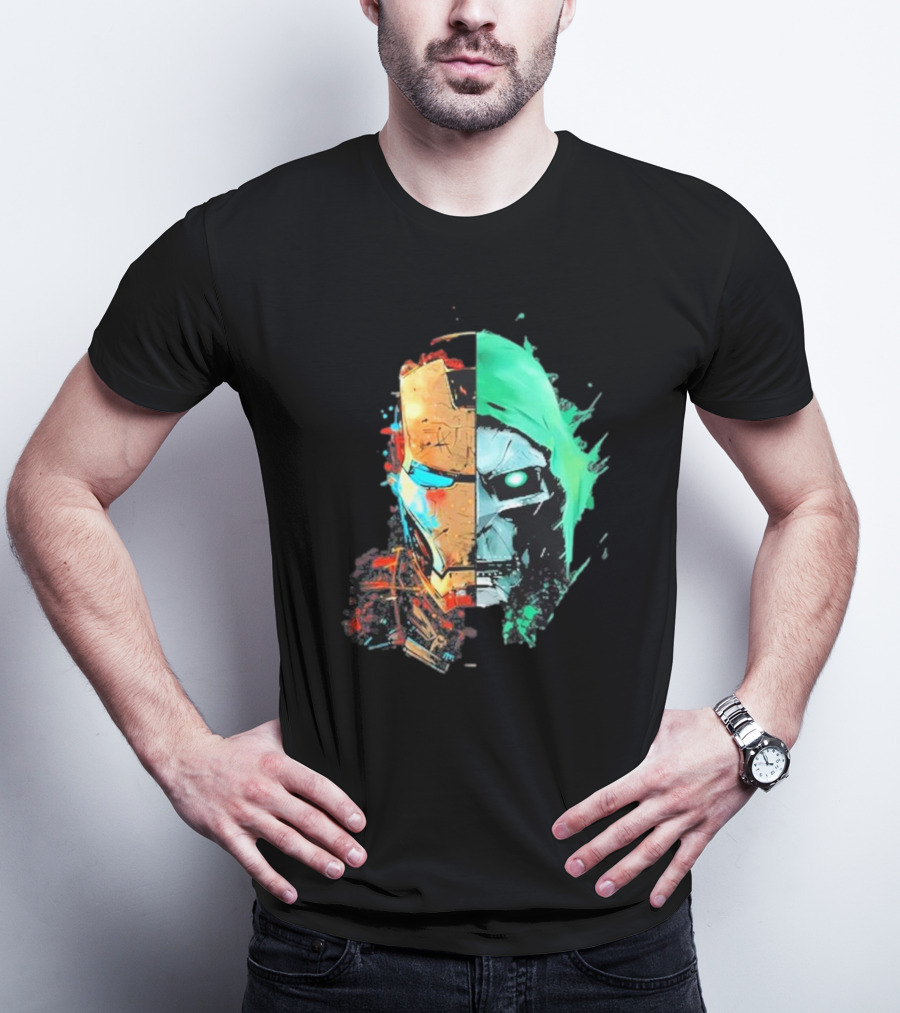 New Mask Same Task Iron Man Doctor Doom Mashup T-Shirt