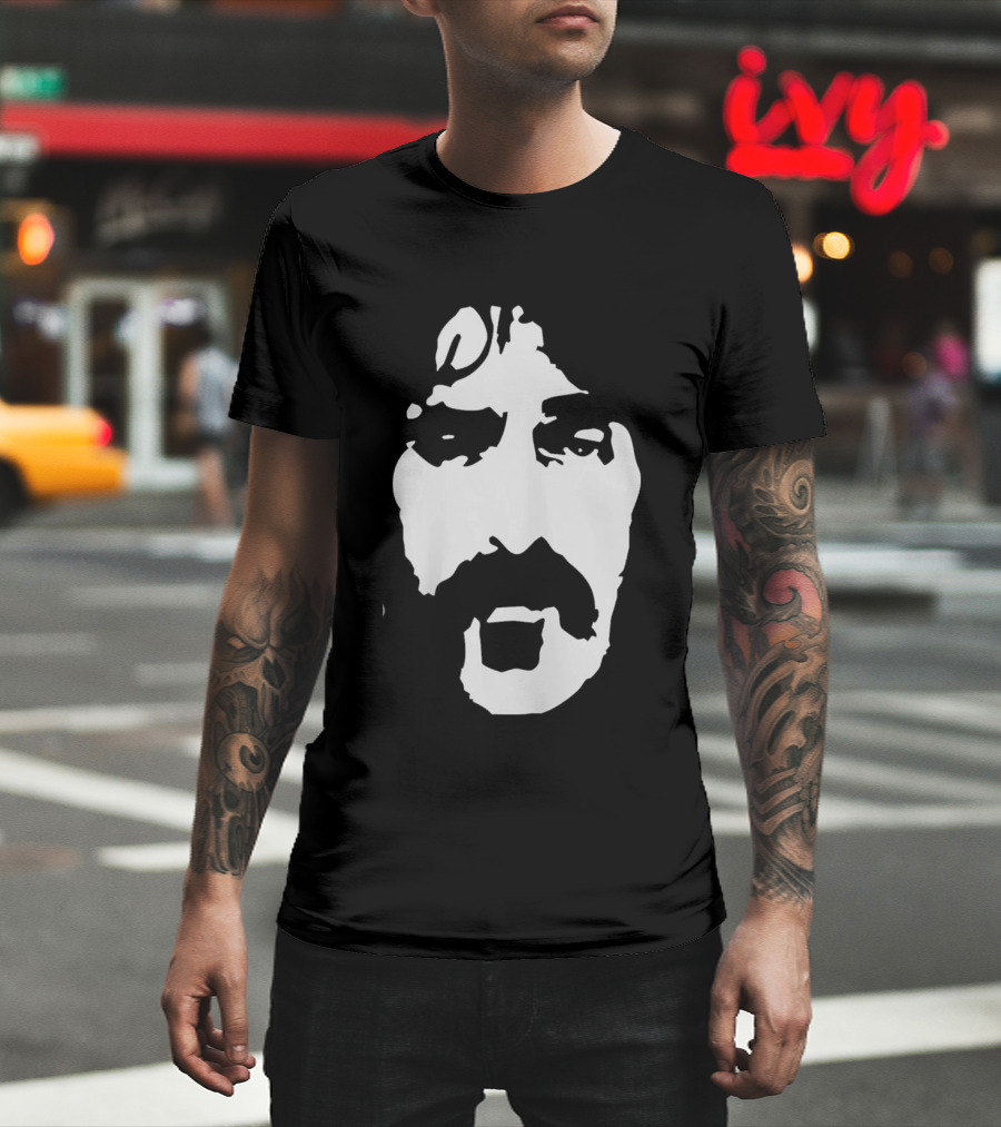 Scott Ritter Frank Zappa Monochrome Face T-Shirt