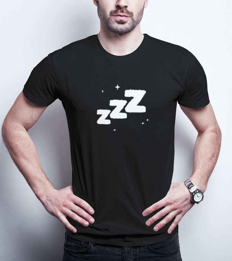 ZZZ Sleep Deprived Logo With Stars T-Shirt