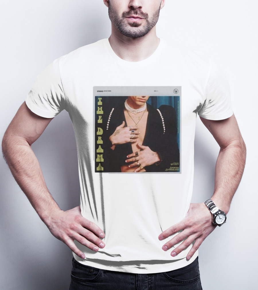 Spencer Sutherland The Drama LP Cover Tattooed Hands And Pearls T-Shirt
