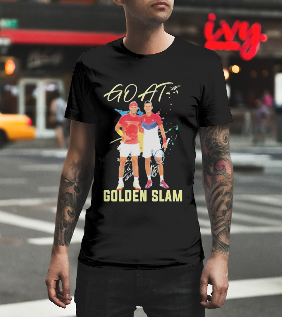 GOAT Golden Slam Tennis Signature T-Shirt
