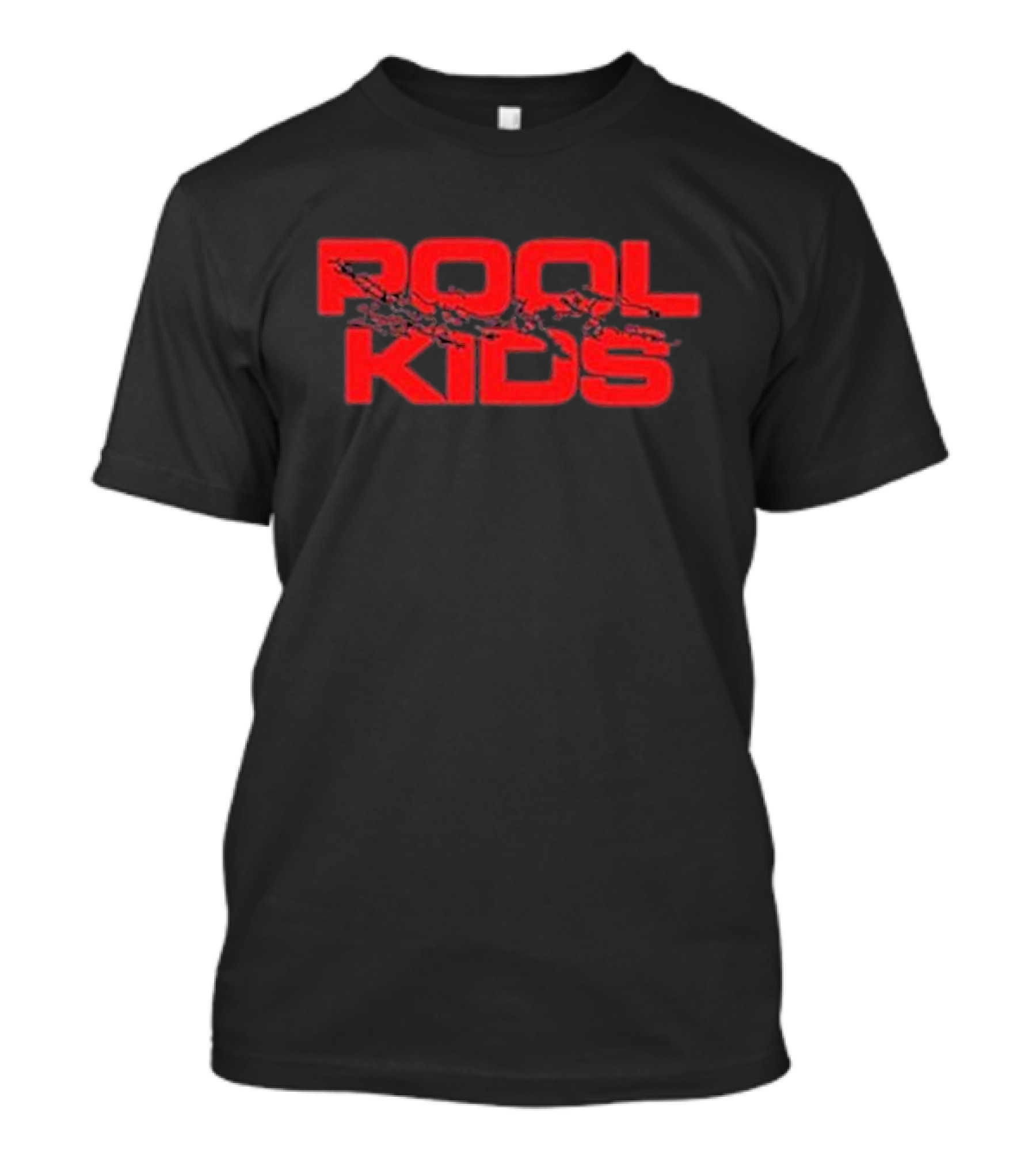 Pool Kids Pk Logo Red Stylized Text T-Shirt