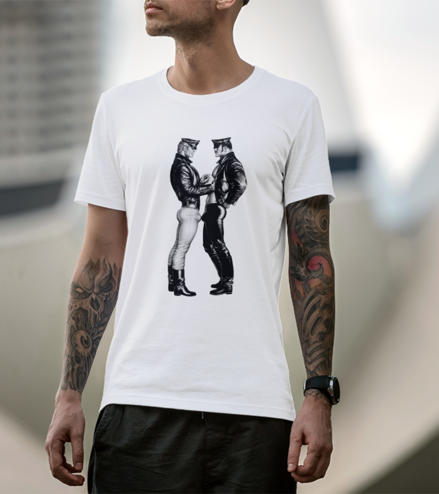 Russell Tovey Tom Of Finland Leather Uniform T-Shirt