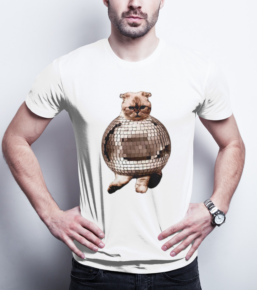 Taylor Swift Mirrorball Disco Cat T-Shirt