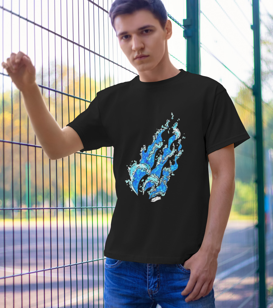 Fire Wave Blue Flame T-Shirt