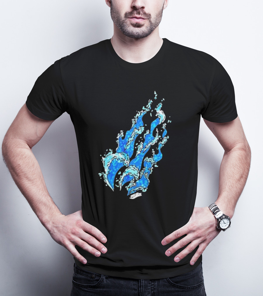 Fire Wave Blue Flame T-Shirt
