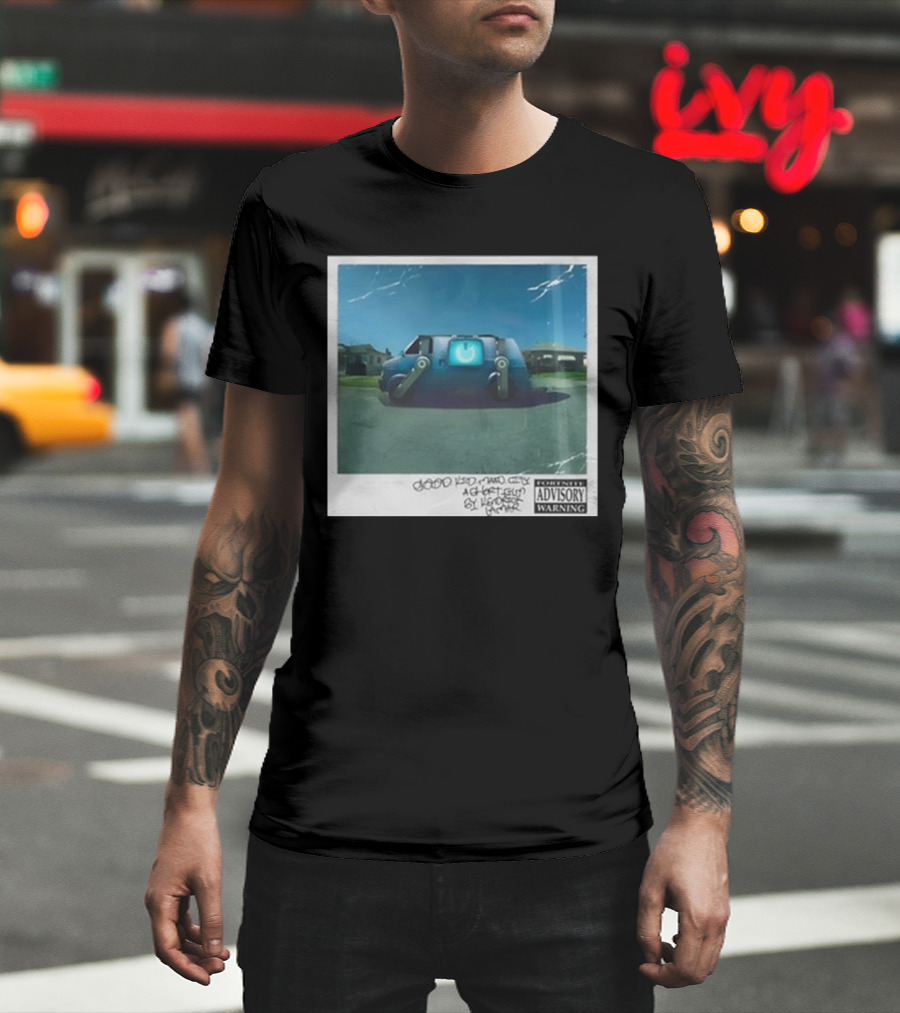 Funnyahhtees Good Kid M.A.A.D City Reboot Van Parental Advisory Kendrick Lamar T-Shirt