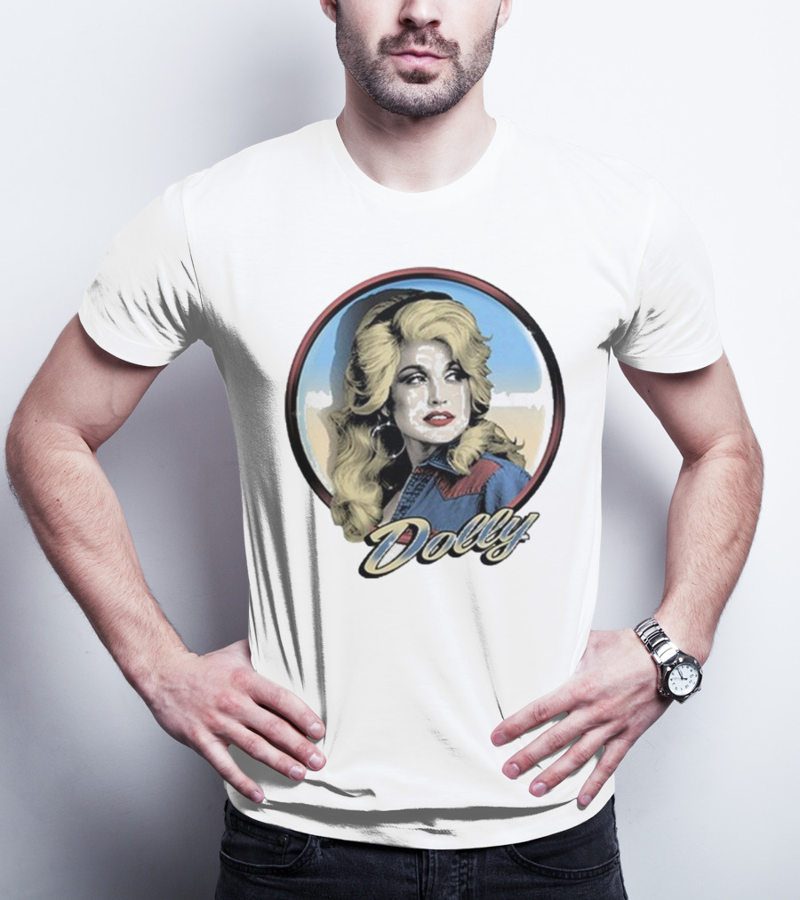 Dolly Parton Vintage Style Primary Color Photo T-Shirt