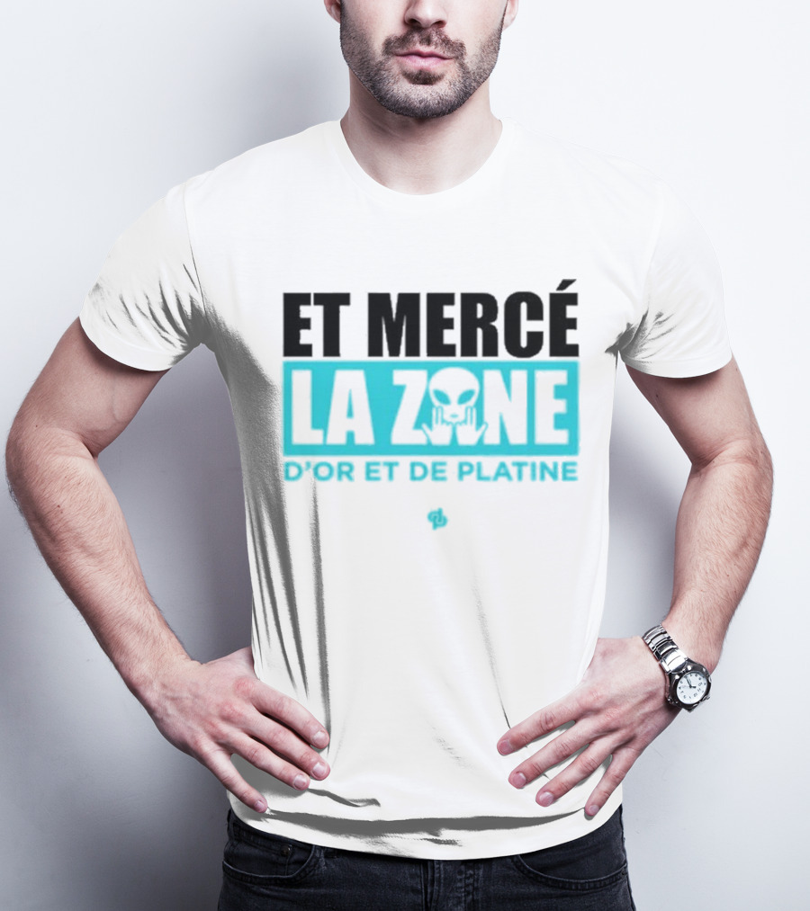 Et Mercé La Zone D'or Et De Platine Alien T-Shirt