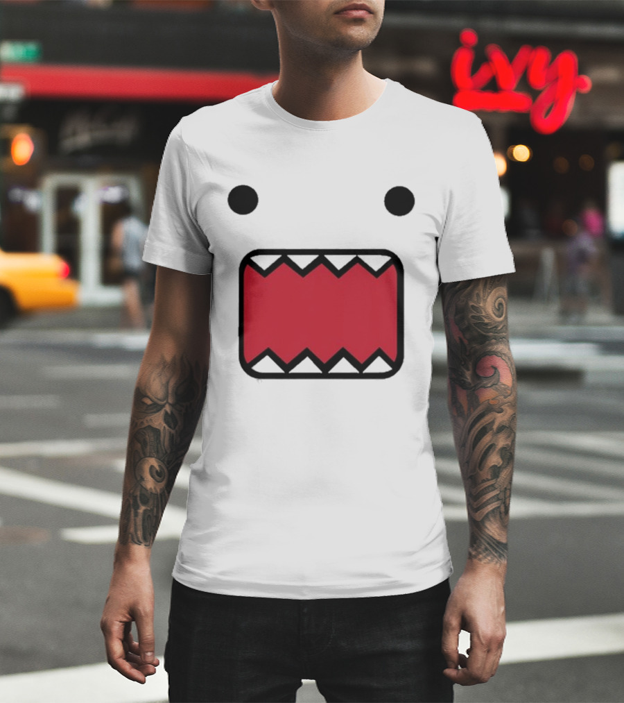 Mamono World Nostalgia Domo Kun Face T-Shirt