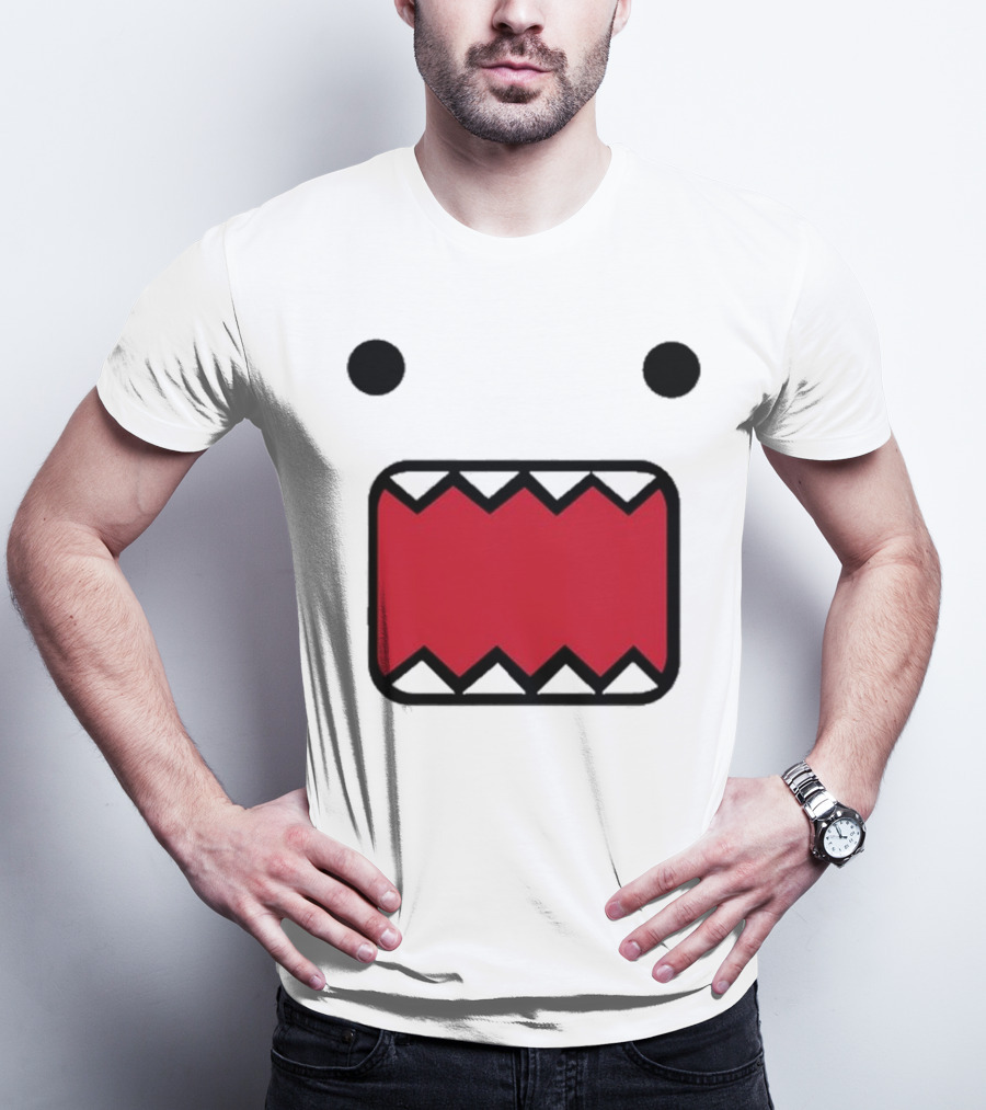 Mamono World Nostalgia Domo Kun Face T-Shirt