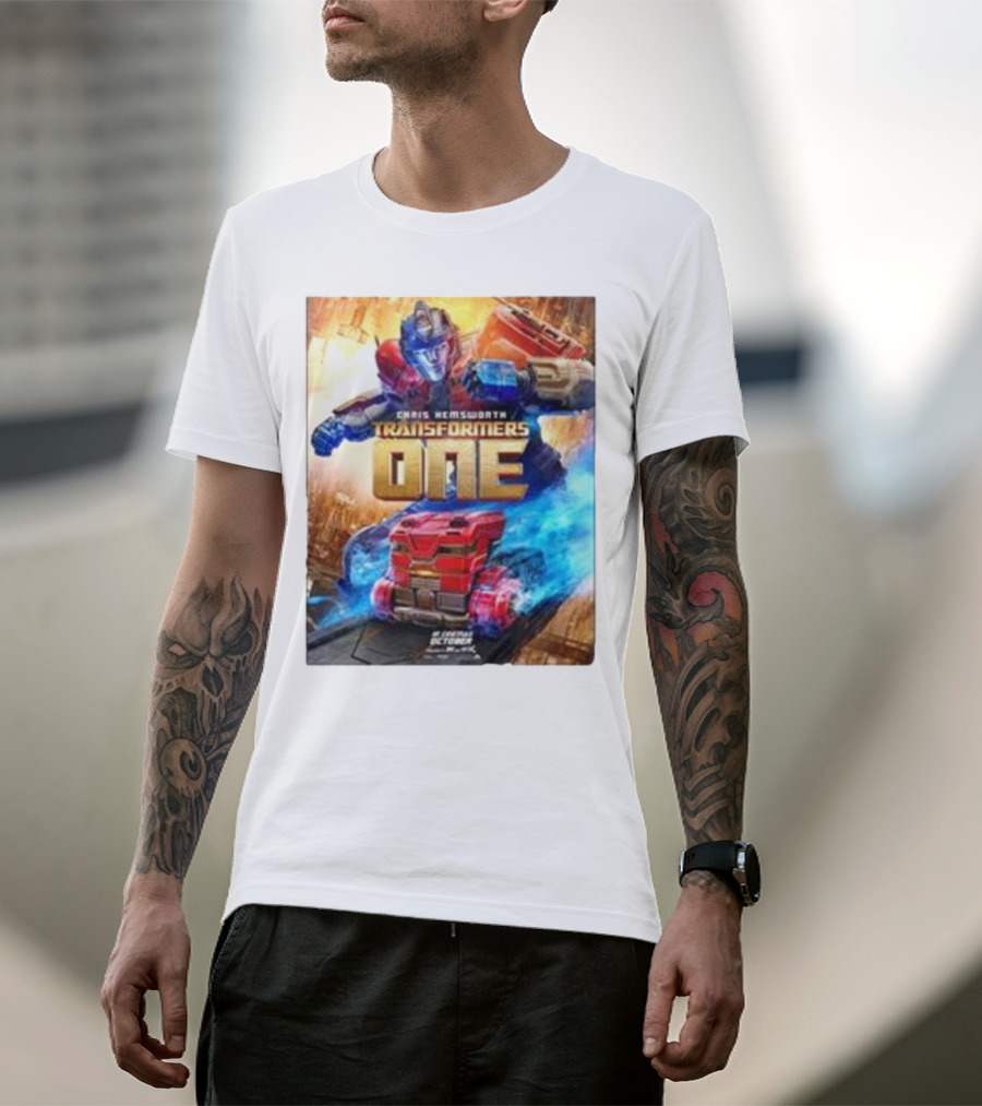 Chris Hemsworth Transformers One Robots Not In Disguise Merchandise T-Shirt