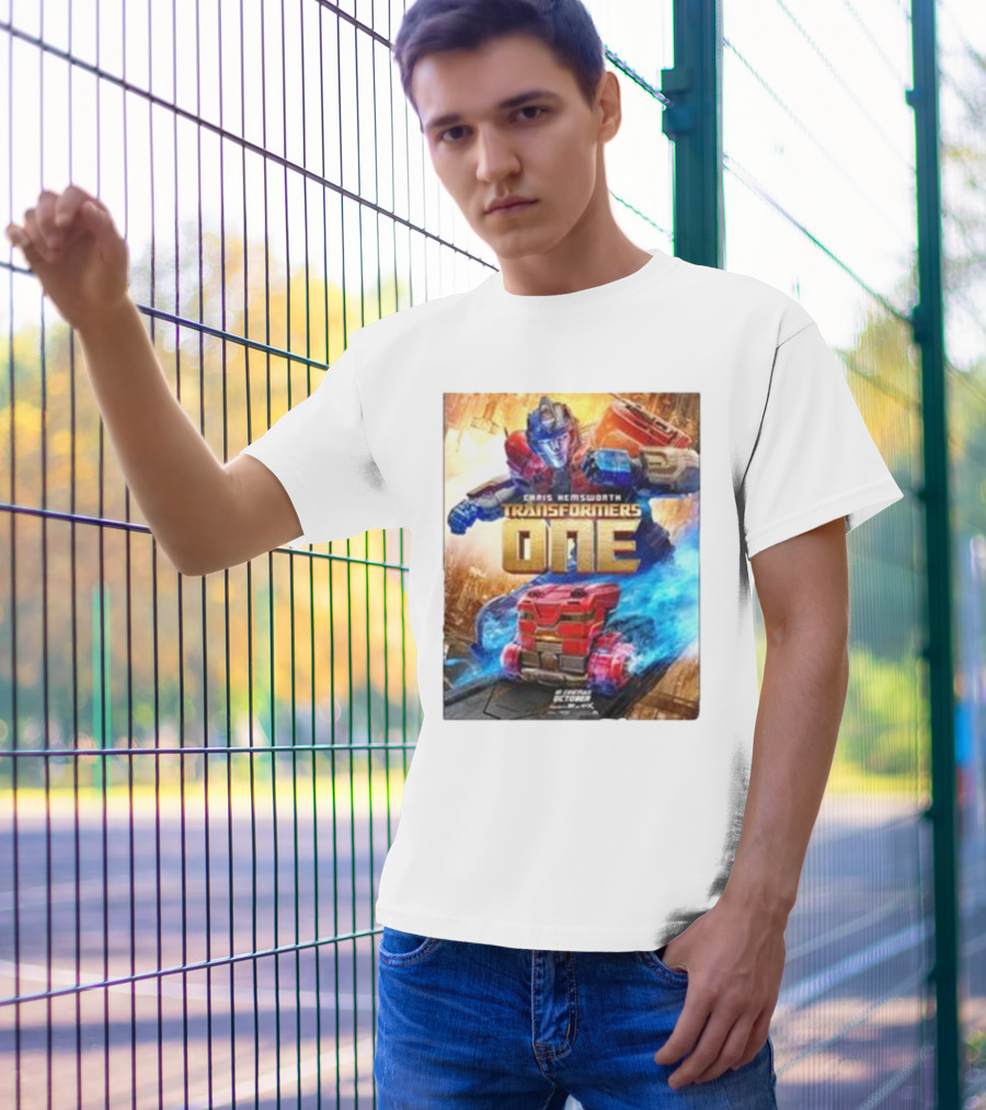 Chris Hemsworth Transformers One Robots Not In Disguise Merchandise T-Shirt