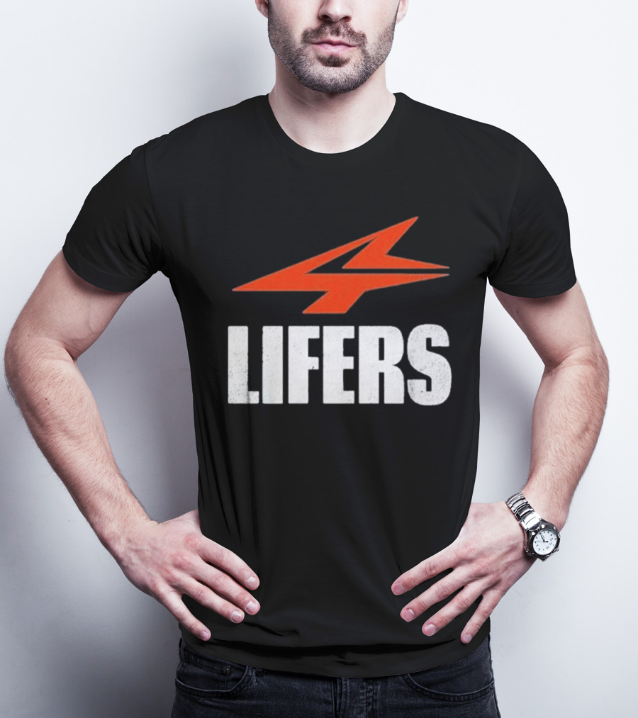 Druski 4Lifers 4 Lifers Red Lightning Bolt T-Shirt