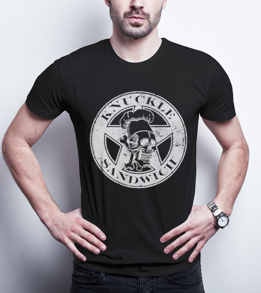 Guy Fieri Knuckle Sandwich Skull T-Shirt