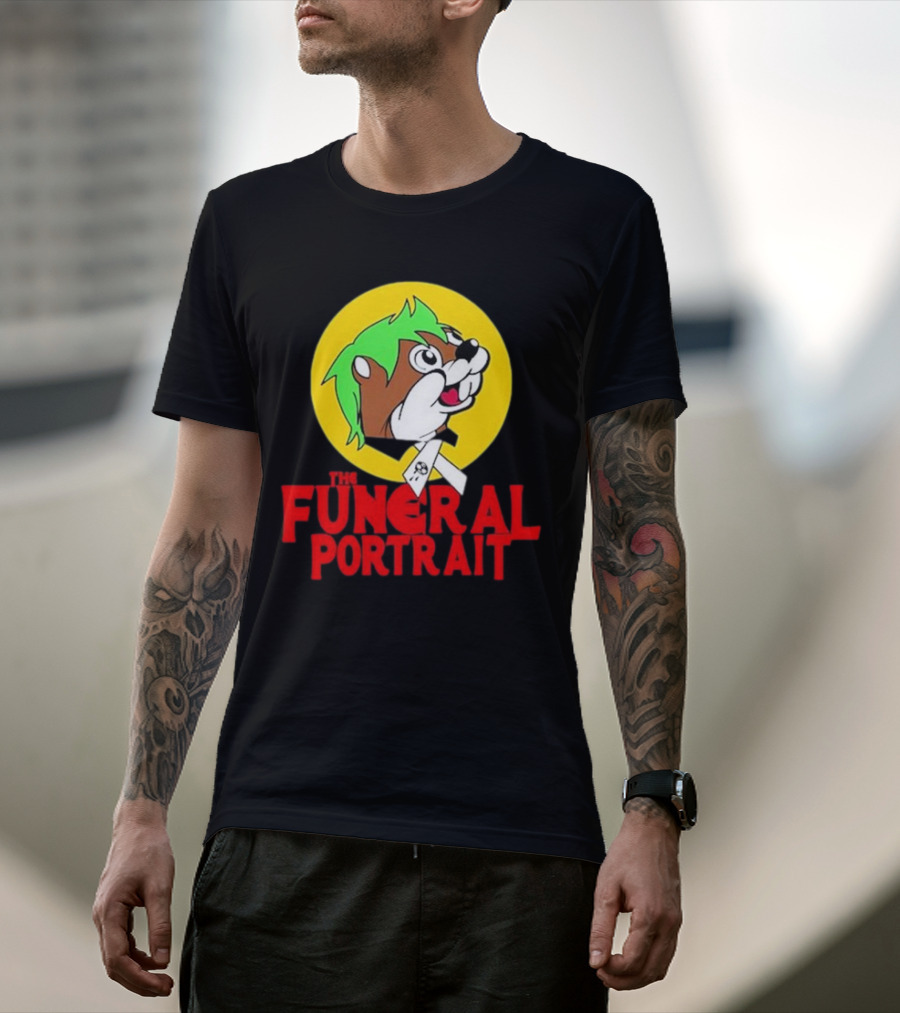 The Funeral Portrait Cartoon Mascot Circle T-Shirt