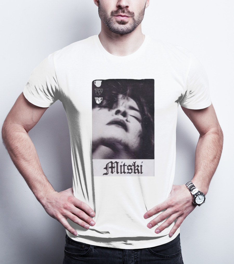Mitski Gothic Black And White Portrait T-Shirt