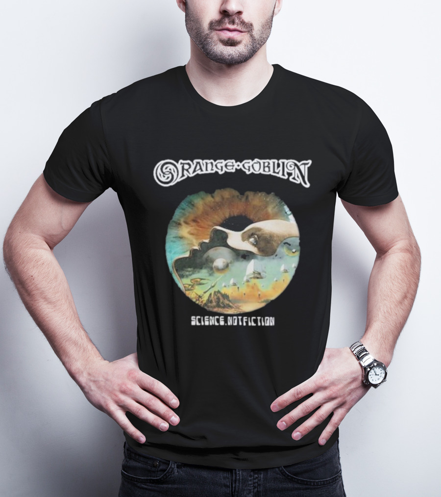 Orange Goblin Science Not Fiction Psychedelic Space Exploration T-Shirt