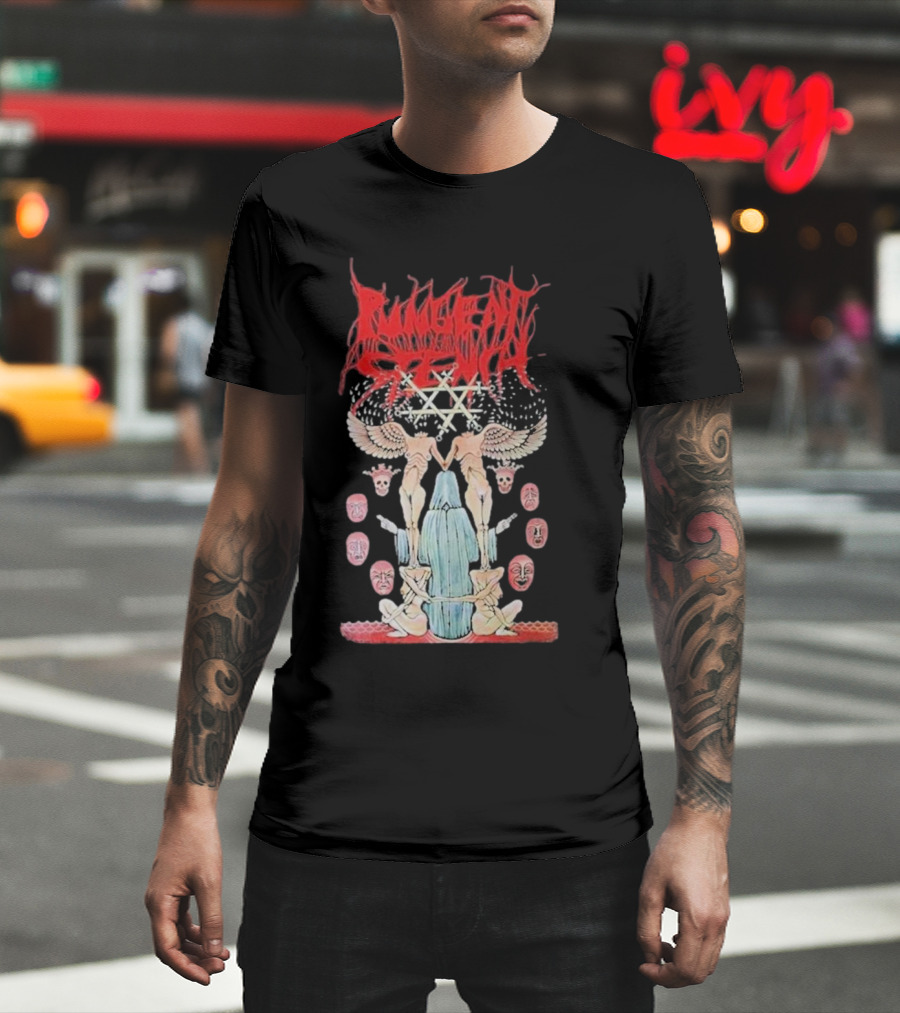 Pungent Stench Smut Kingdom Faces Angelic Figures And Mask Icons T-Shirt