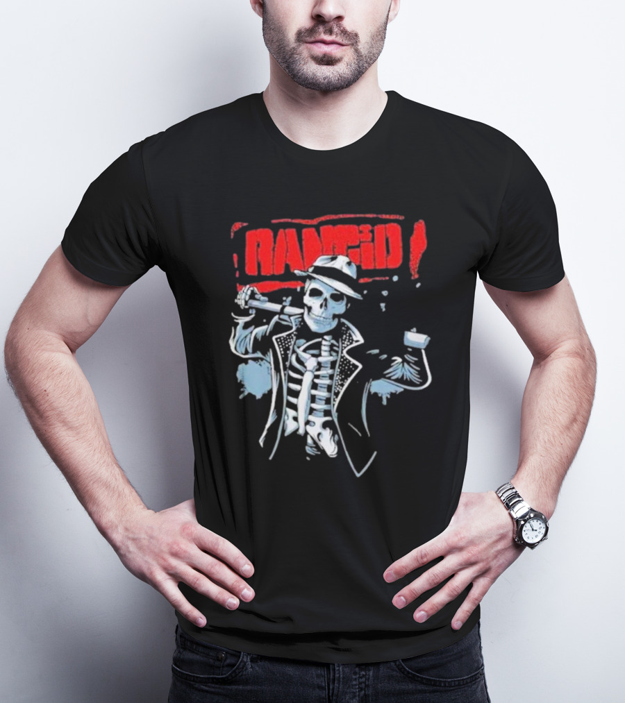 Rancid Bo Knows Skele Tim North America Tour T-Shirt
