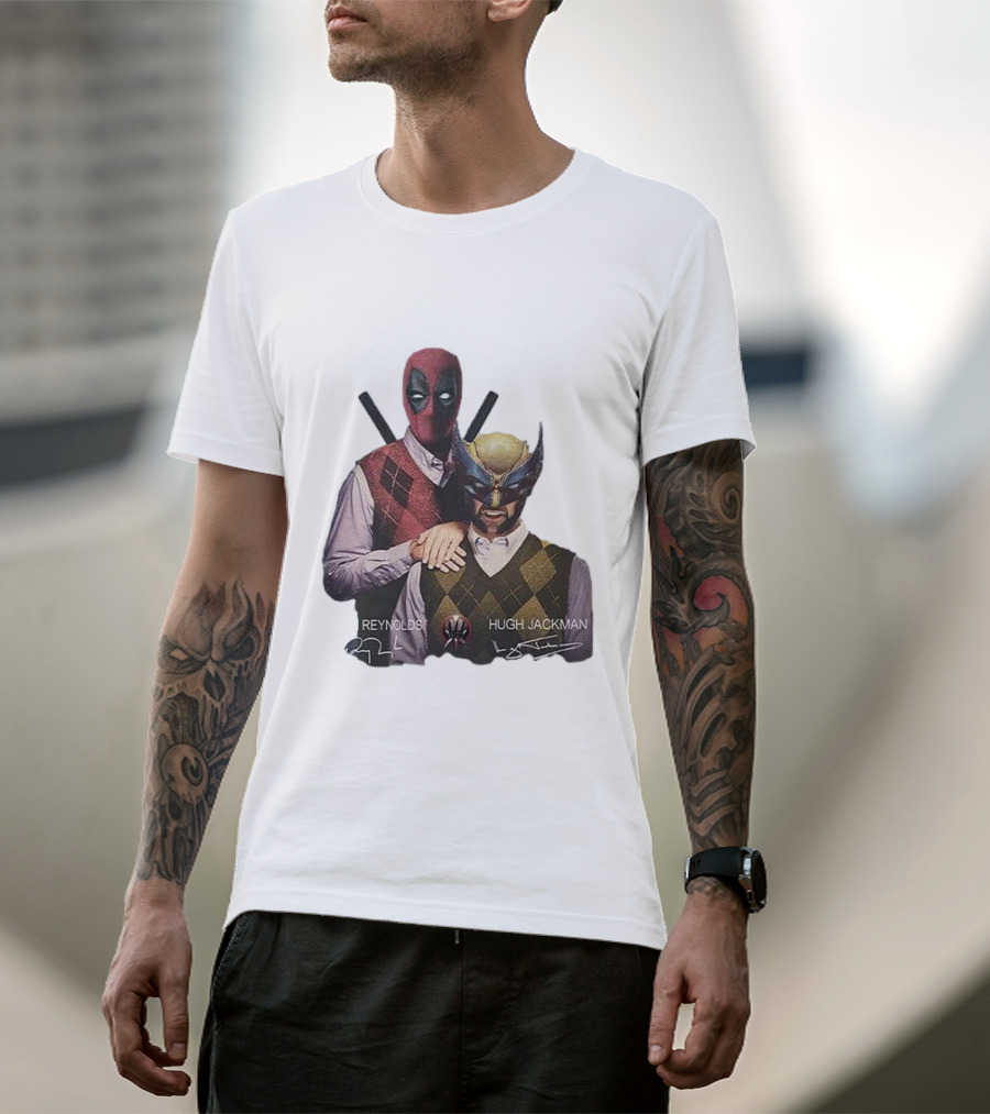 Deadpool Wolverine Ryan Reynolds Hugh Jackman Step Brothers T-Shirt