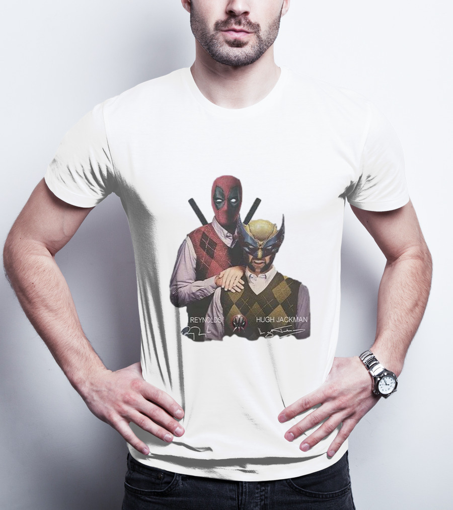Deadpool Wolverine Ryan Reynolds Hugh Jackman Step Brothers T-Shirt