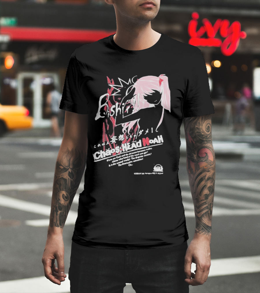 Chaos Head Noah Bishōjo Anime Waifu Manga Styling T-Shirt