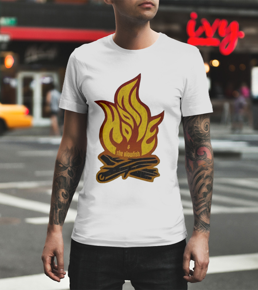 Hootie And The Blowfish Campfire Flame Logs T-Shirt