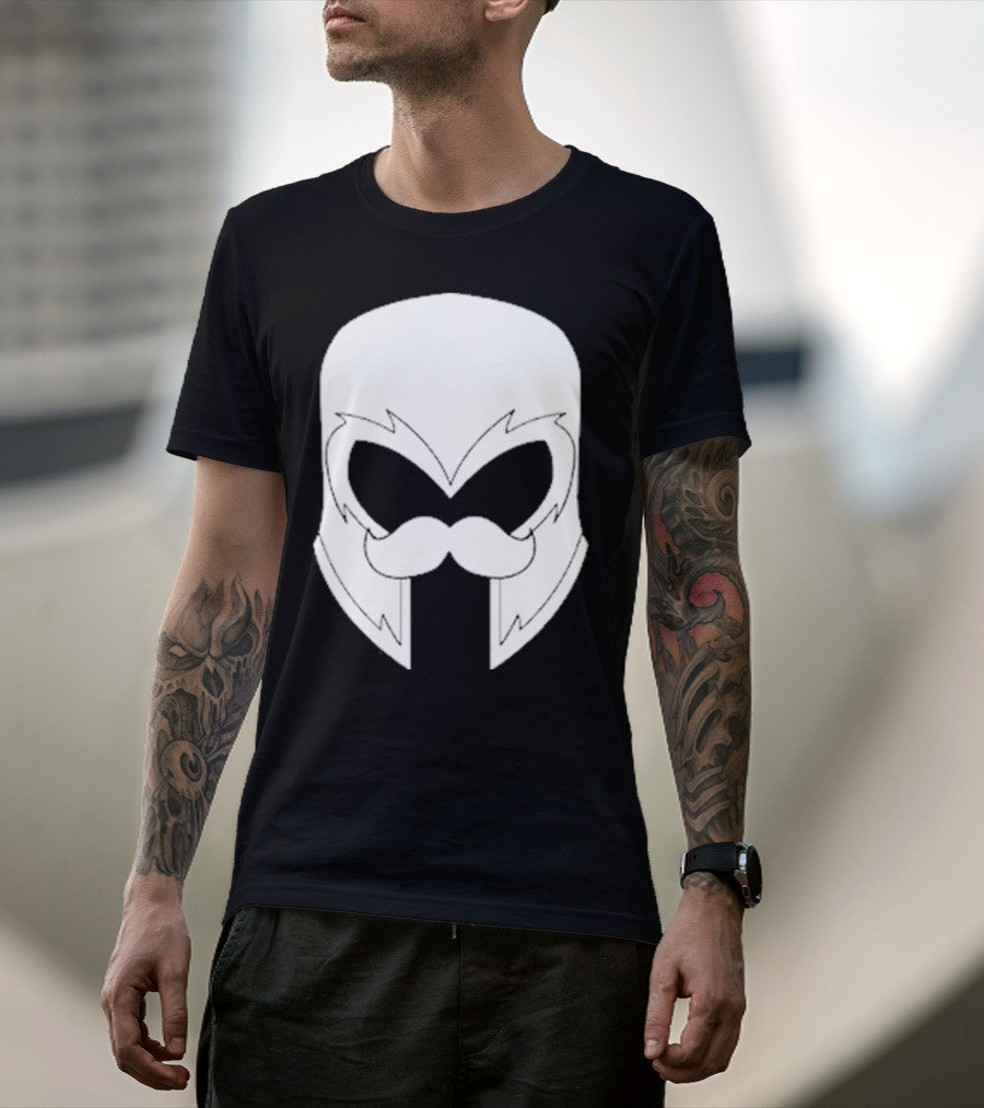 Remix’D Curleh Mustache Wolverine Mask T-Shirt