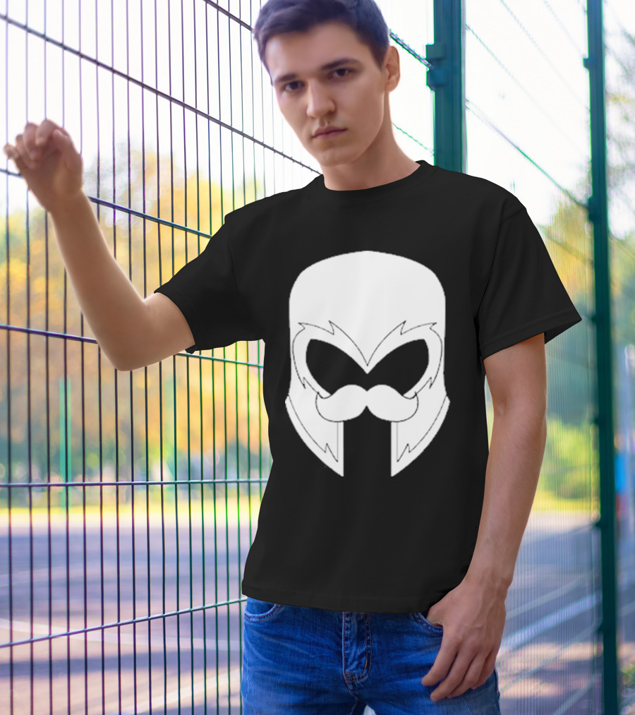 Remix’D Curleh Mustache Wolverine Mask T-Shirt