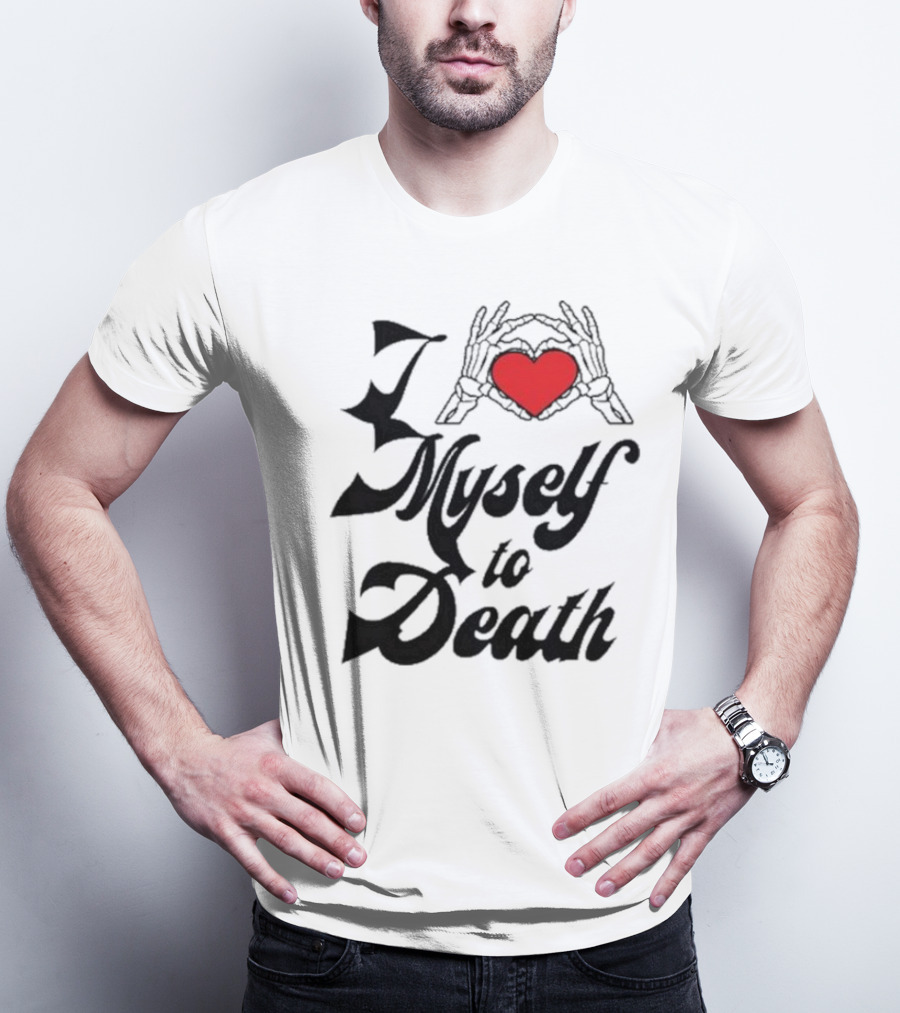 Chris Brown Skeleton Hand Heart I Love Myself To Death T-Shirt