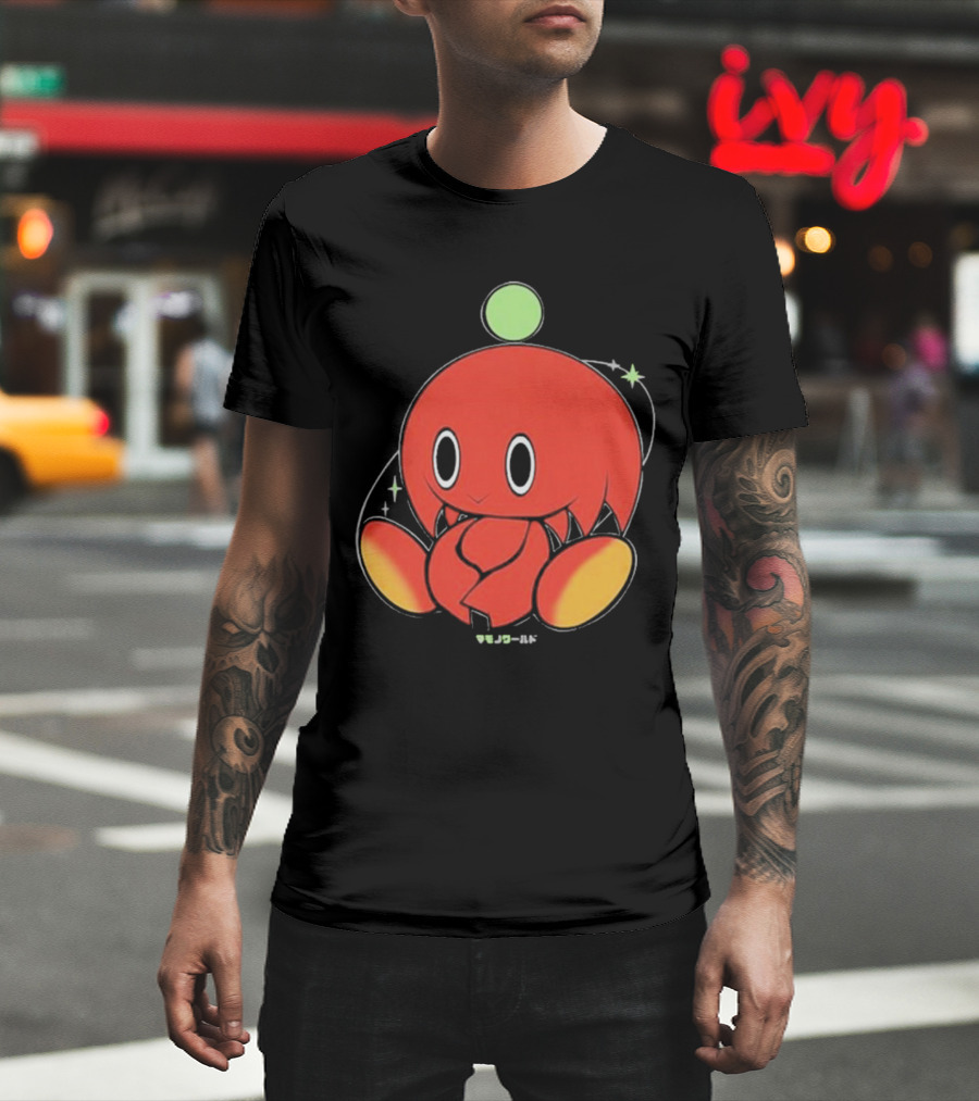 Chuckles Knuckles Chao Red Character With Green Ball T-Shirt