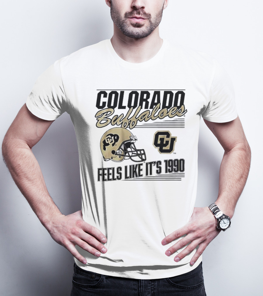 Colorado Buffaloes Helmet Feels Like It's 1990 CU T-Shirt