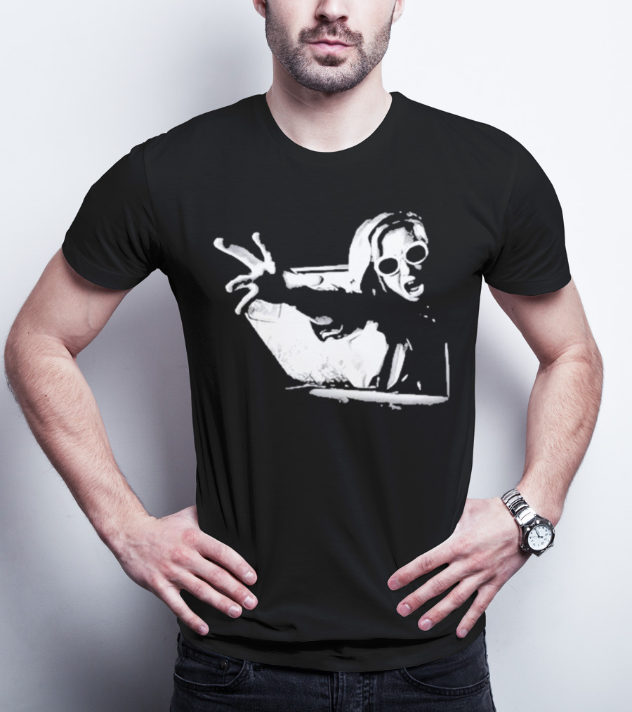 Cuckoo The Hooded Woman Reaching In Sunglasses T-Shirt
