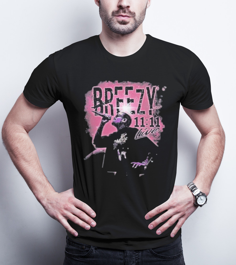 Breezy 11 11 Live Chris Brown T-Shirt