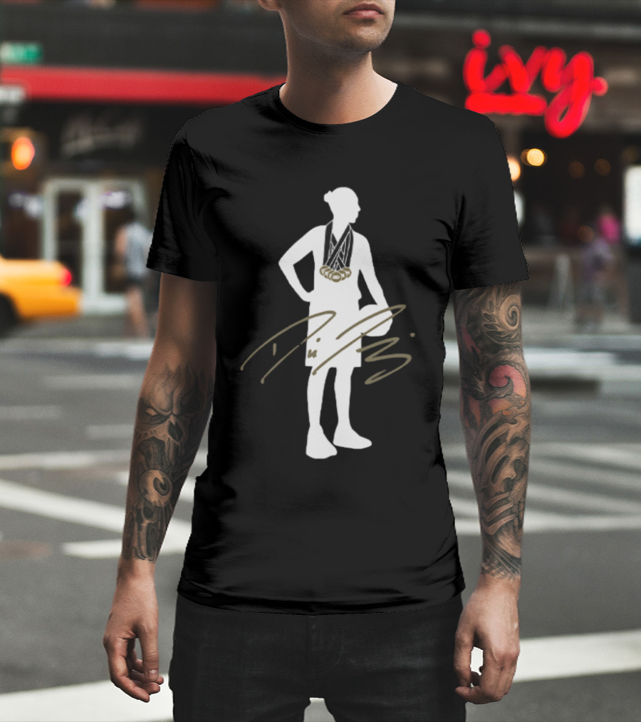 Diana Taurasi 6x Gold Medalist Silhouette With Signature T-Shirt
