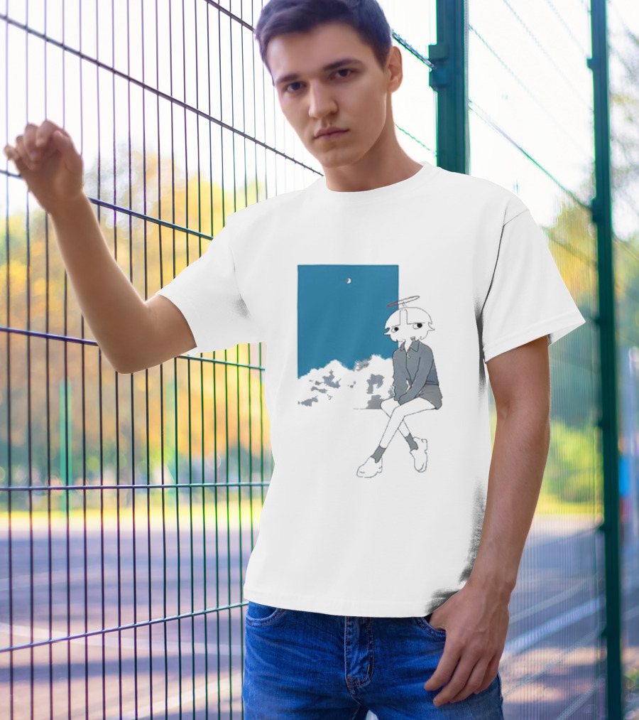 Chew Chew Store Shining Sitting By The Blue Window T-Shirt