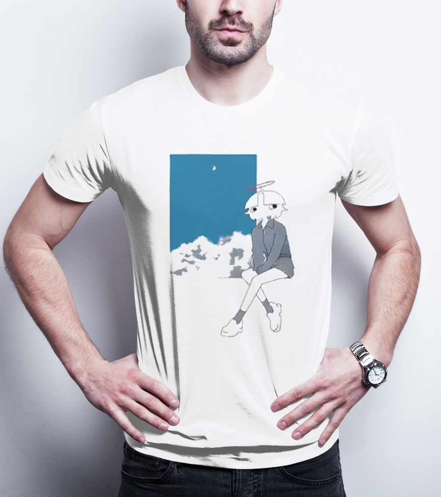 Chew Chew Store Shining Sitting By The Blue Window T-Shirt