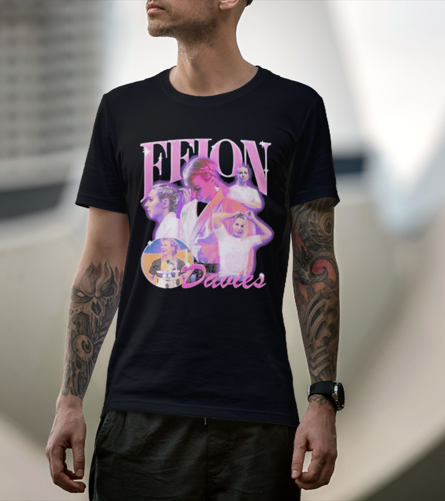 Ffion Davies Vintage Bootleg Pastel Collage T-Shirt