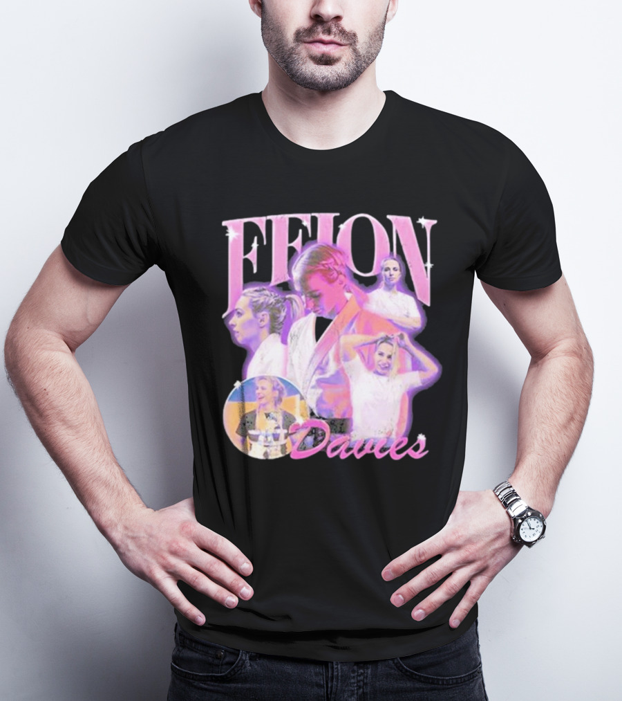 Ffion Davies Vintage Bootleg Pastel Collage T-Shirt