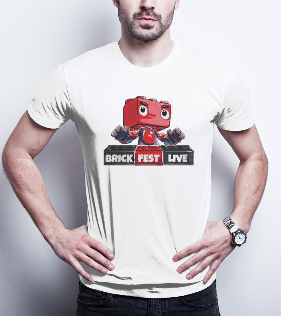 LEGO Brick Fest Live Animated Character Block T-Shirt