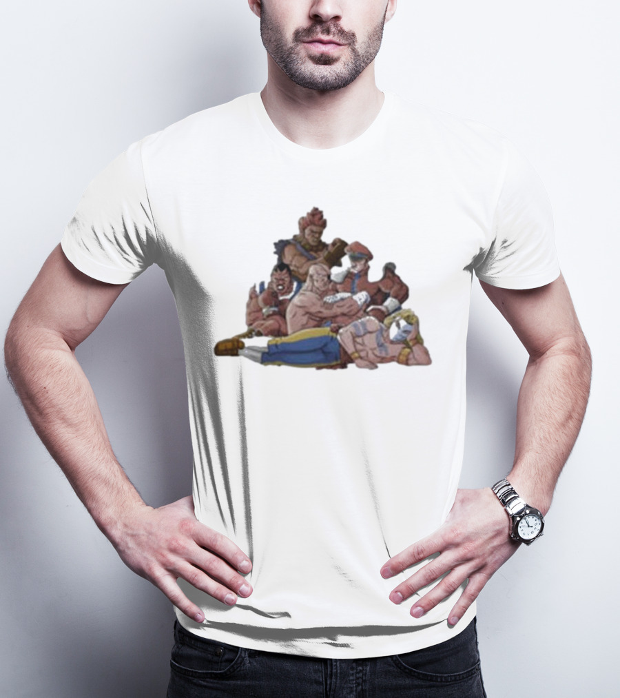 Street Fighter X The Breakfast Club Evil Fighters Club Crossover Characters T-Shirt