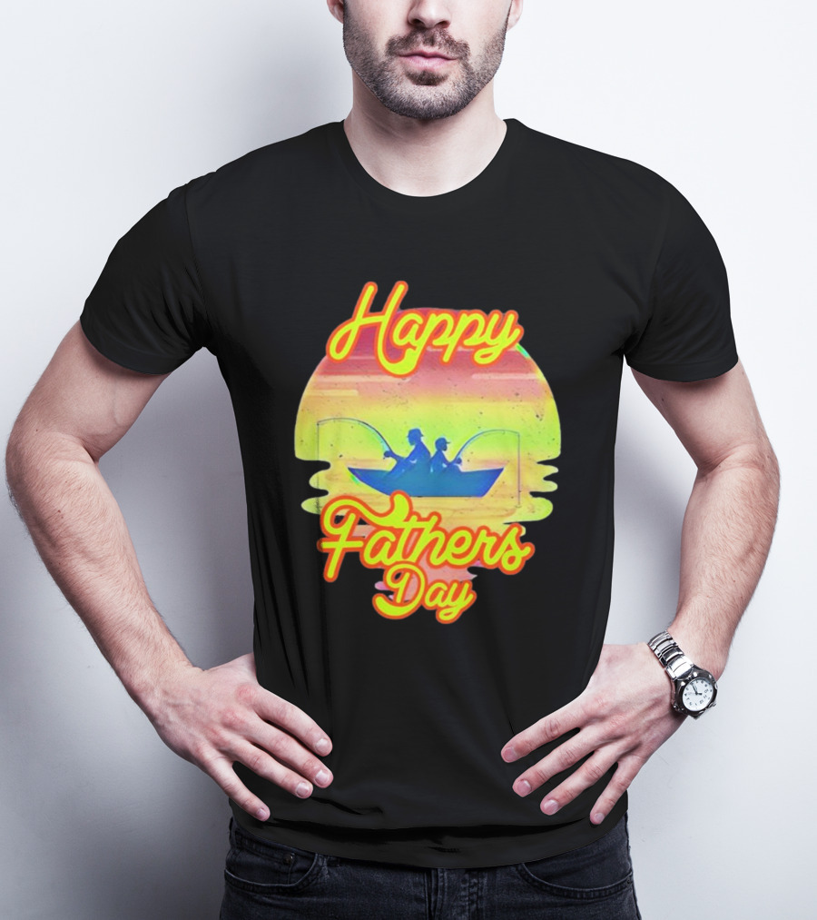 Happy Fathers Day Fishing T-Shirt